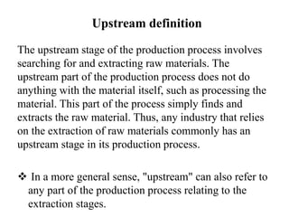 How could the linkage between upstream and downstream value chain ...