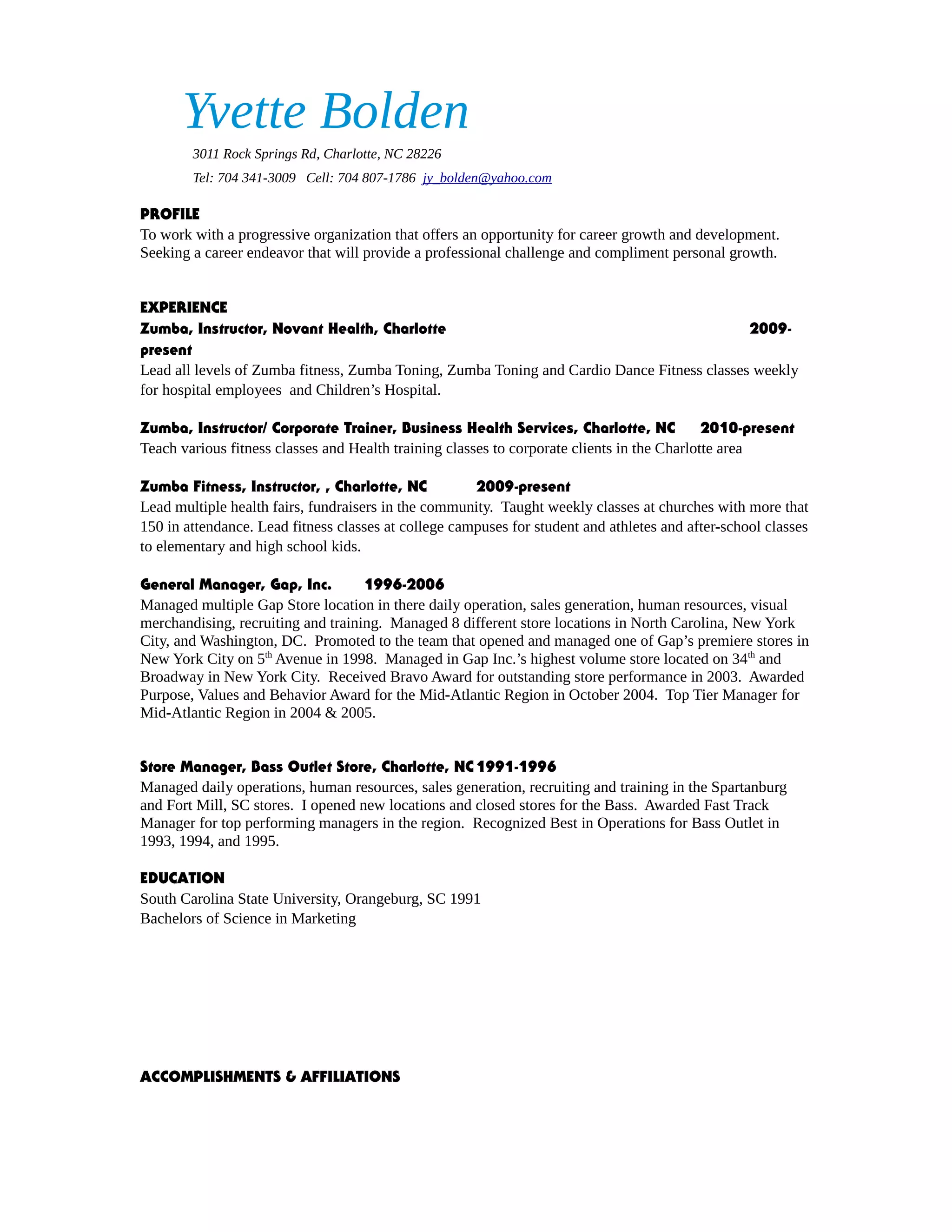 YvetteBoldenResume | PDF