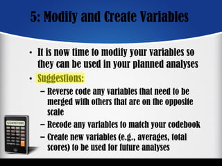 Brief Introduction to the 12 Steps of Evaluation Data Cleaning | PPT