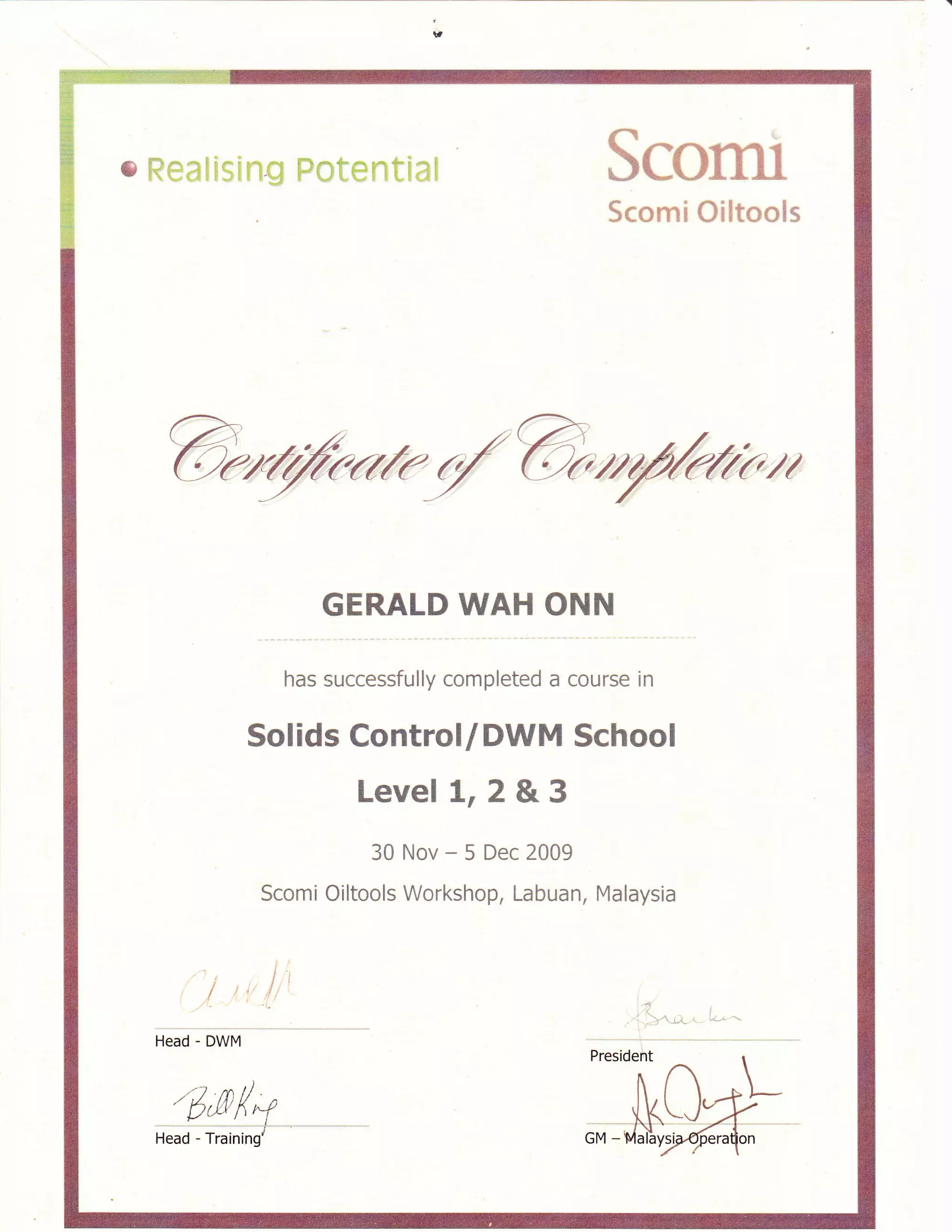 Scomi DWM School | PDF