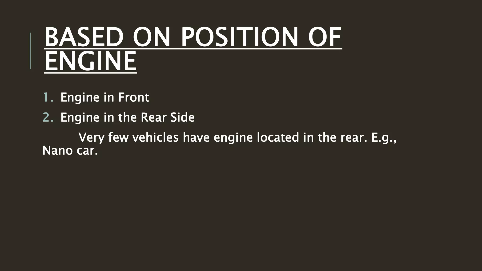 Classification of Automobiles | PPTX