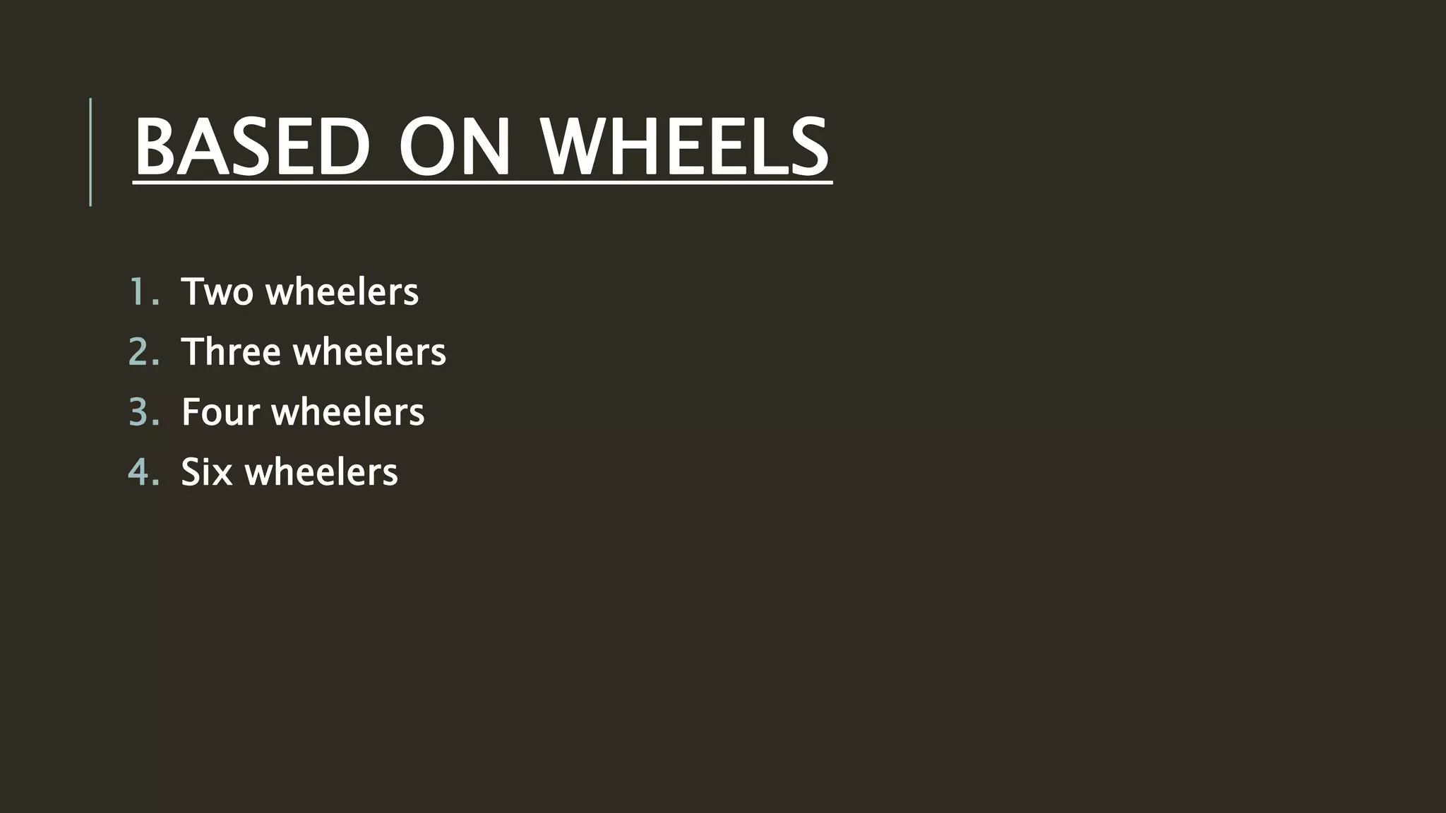 Classification of Automobiles | PPTX