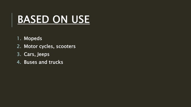 Classification of Automobiles | PPTX | Auto Type | Automotive