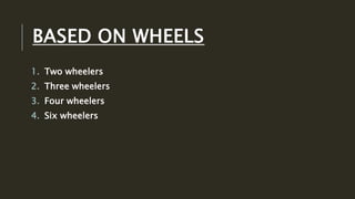 Classification of Automobiles | PPTX