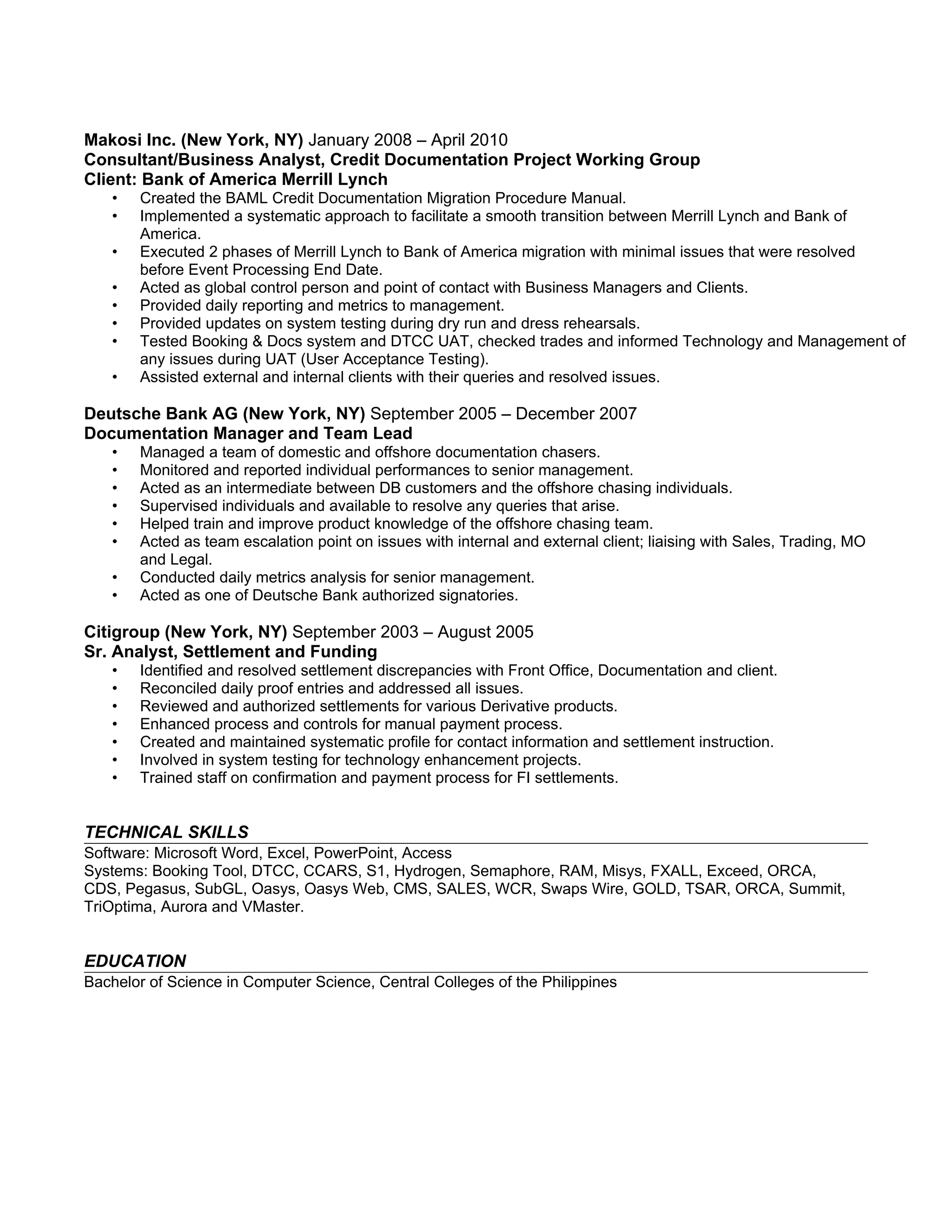 Maria Valdez CV February 2015 | PDF