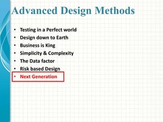 Advanced Test Design Methods | PPTX