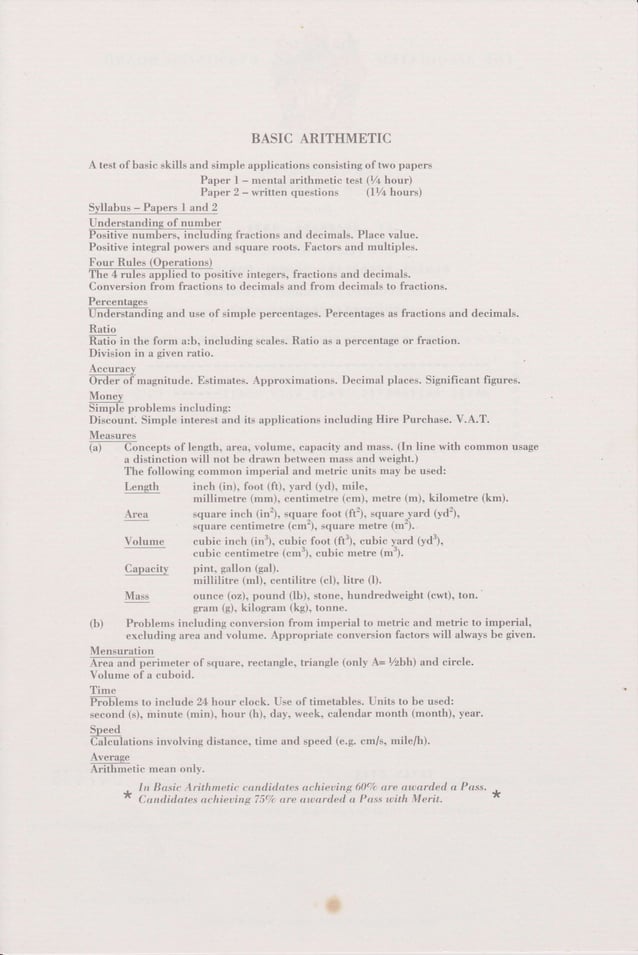 AEB Basic Test: Arithmetic | PDF