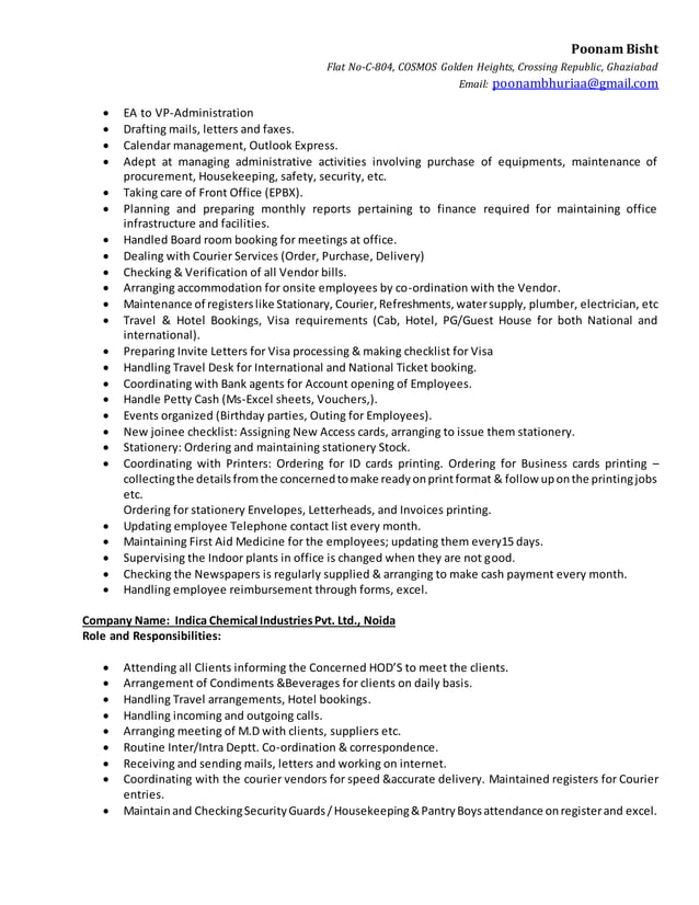 Poonam Bisht Resume | PDF