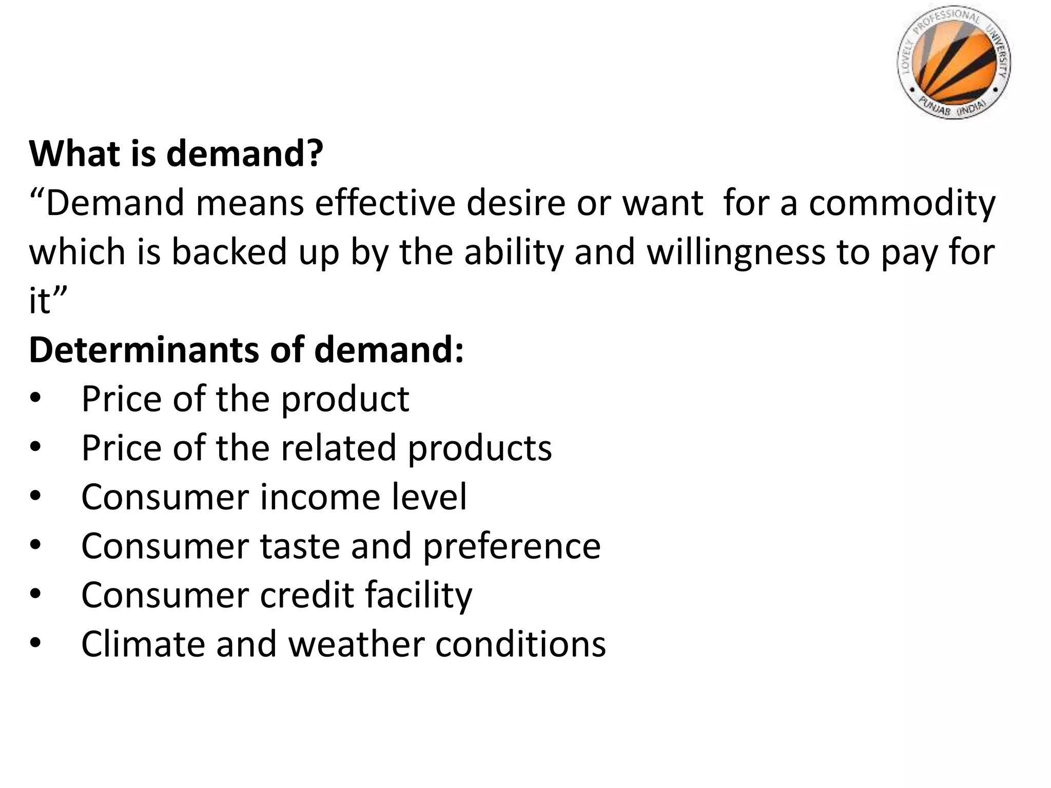 Demand analysis group presentation | PPTX