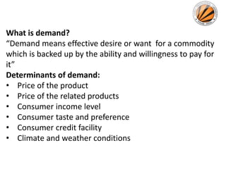 Demand analysis group presentation | PPTX