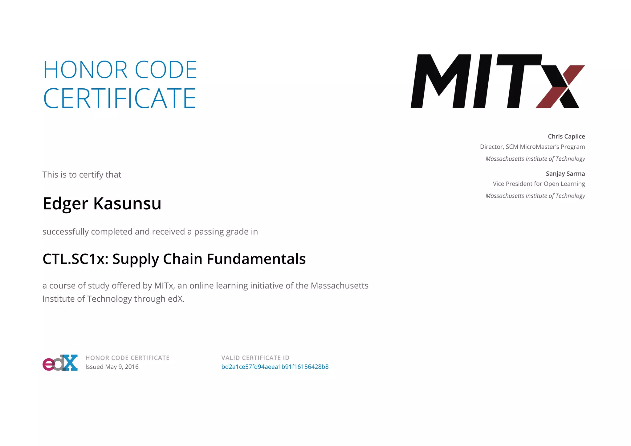 MITx CTL SC1x Certificate | PDF