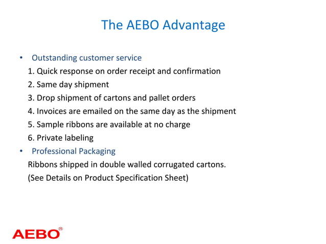 AEBO Introduction | PPT