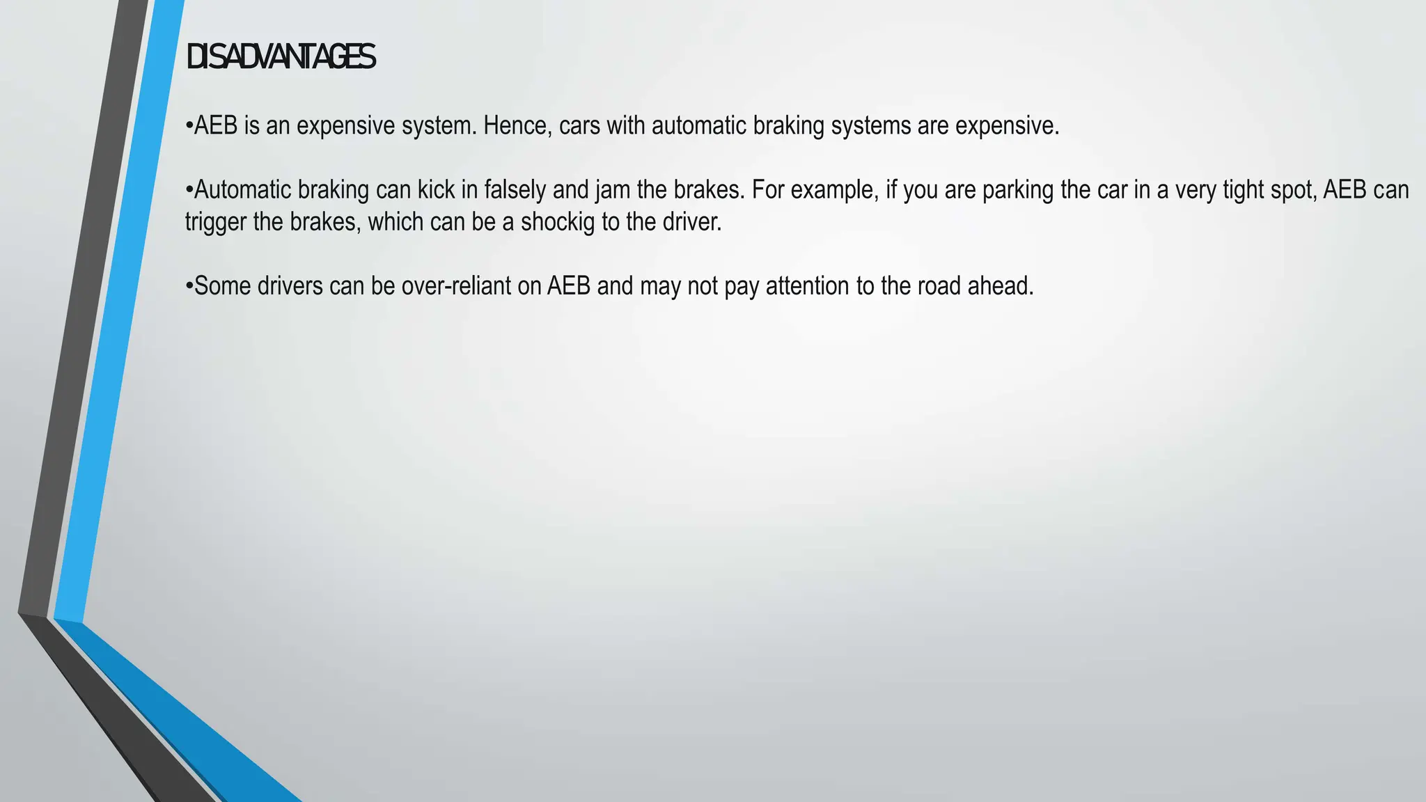 Autonomous emergency braking system (aeb) ppt.ppt