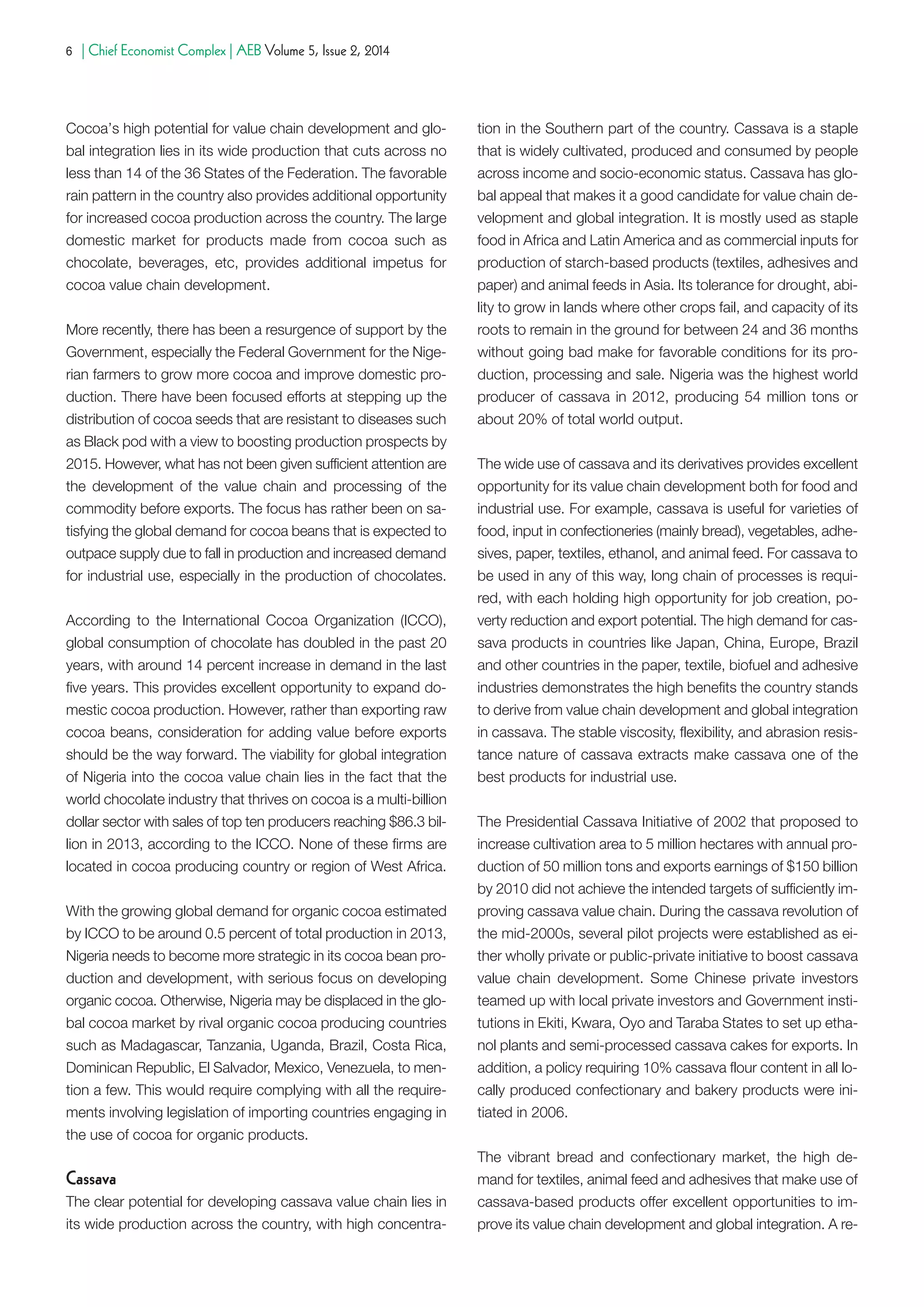 Global Value Chain Development and Structural Transformation in Nigeria | PDF