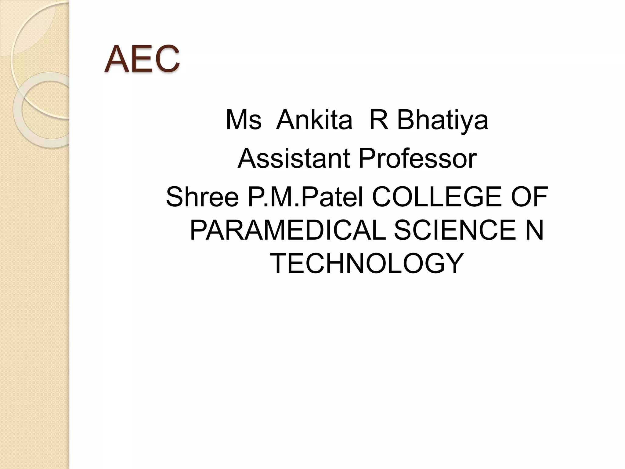 How to Measure Absolute Eosinophil Count (AEC | PPT