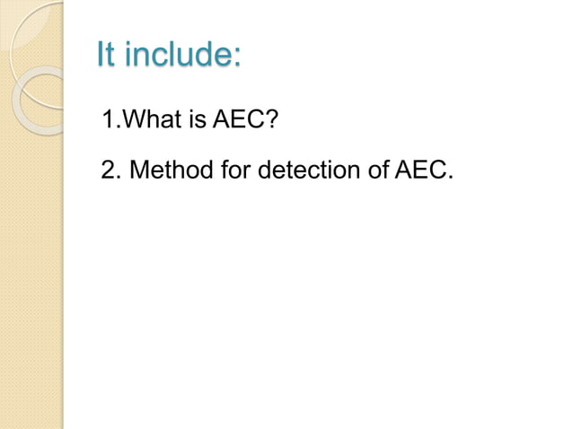AEC COUNT | PPTX | Blood Disorders | Diseases and Conditions
