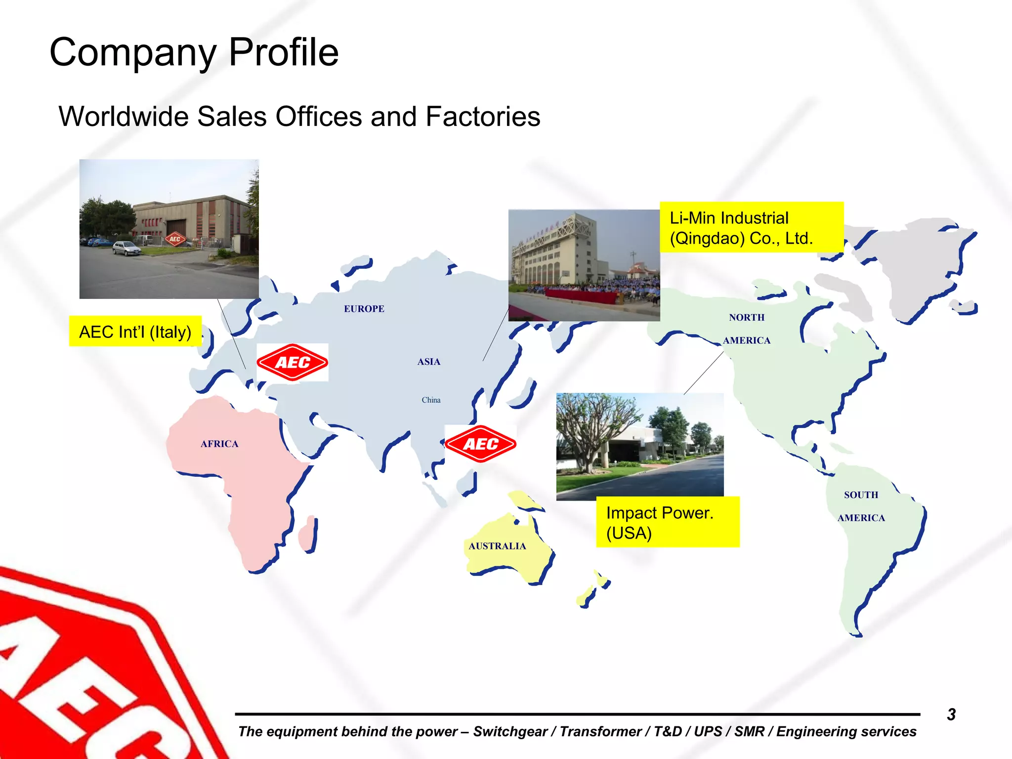 AEC WORLDWIDE GROUP PRESENTATION, INCLUDING AEC INTERNATIONAL | PPT