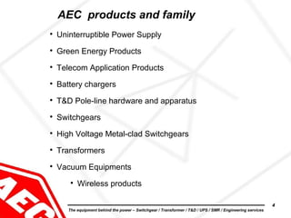 AEC WORLDWIDE GROUP PRESENTATION, INCLUDING AEC INTERNATIONAL | PPT