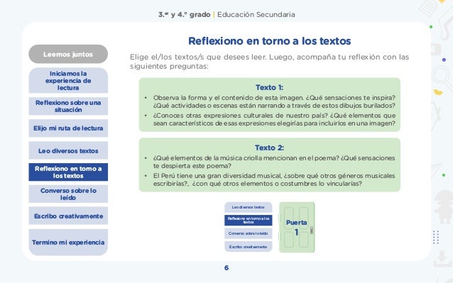 Aec1 Primaria 3y4 Seguimosaprendiendo Leemosjuntos1 Experiencia Lectura Pdf