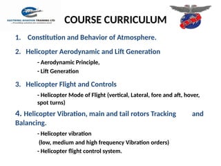 Comprehensive Helicopter Theory of Flight and Control Principles | PPTX