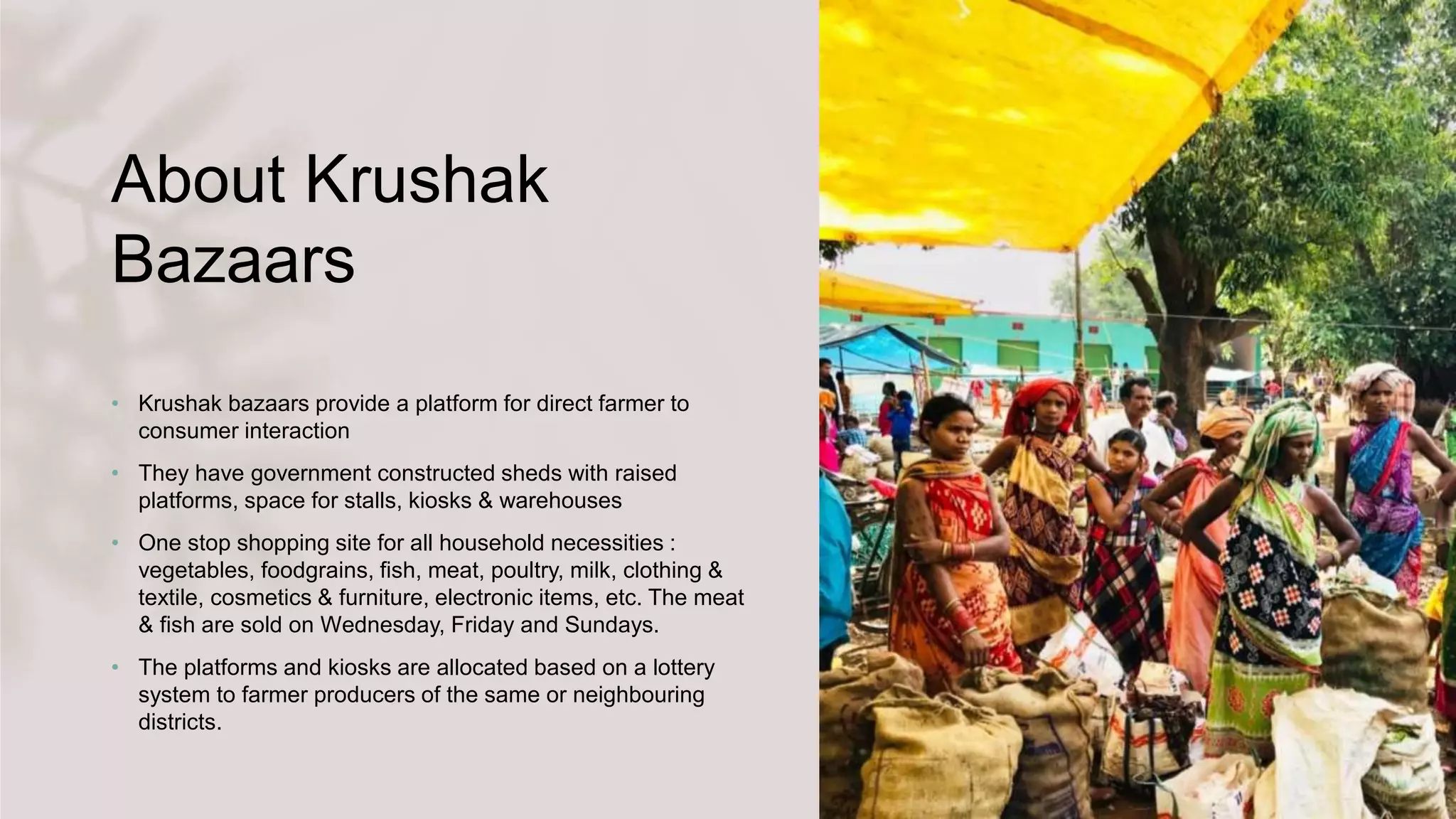 KRUSHAK BAZAARS OF ODISHA | PPTX