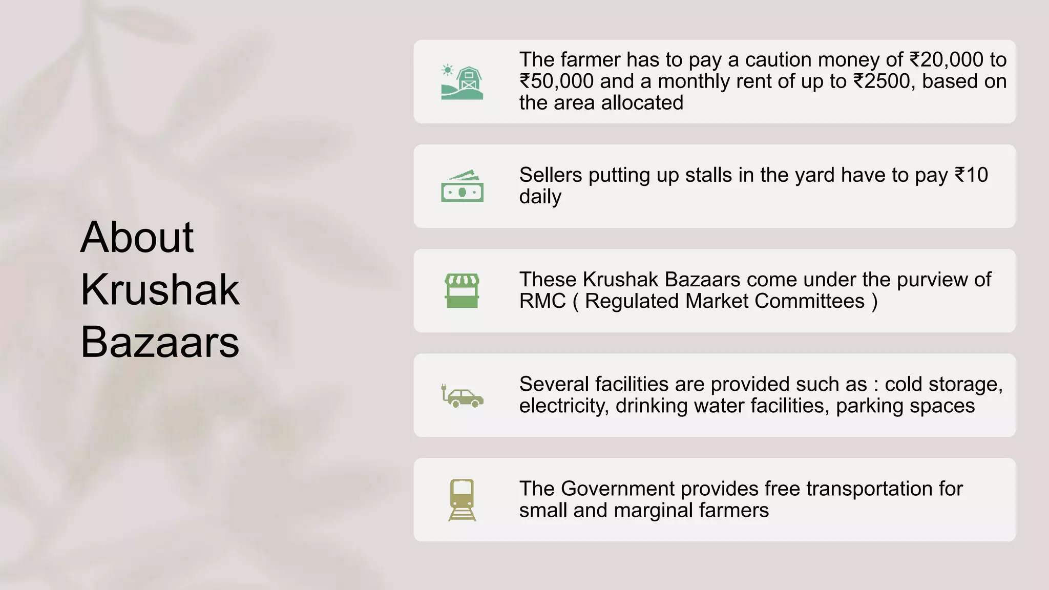 KRUSHAK BAZAARS OF ODISHA | PPTX