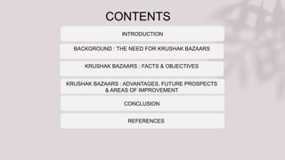 KRUSHAK BAZAARS OF ODISHA | PPTX