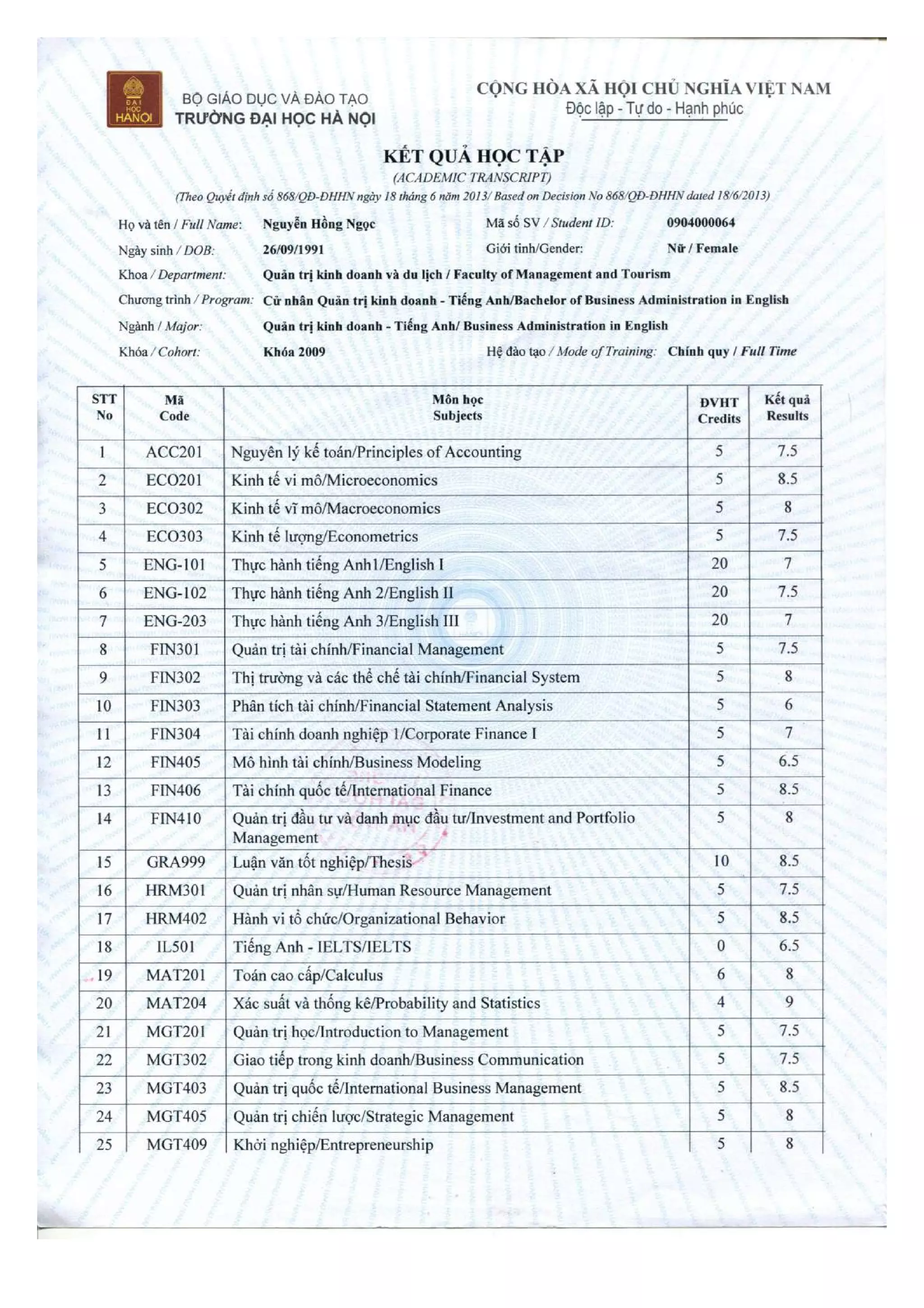 7. Academic transcript.s | PDF