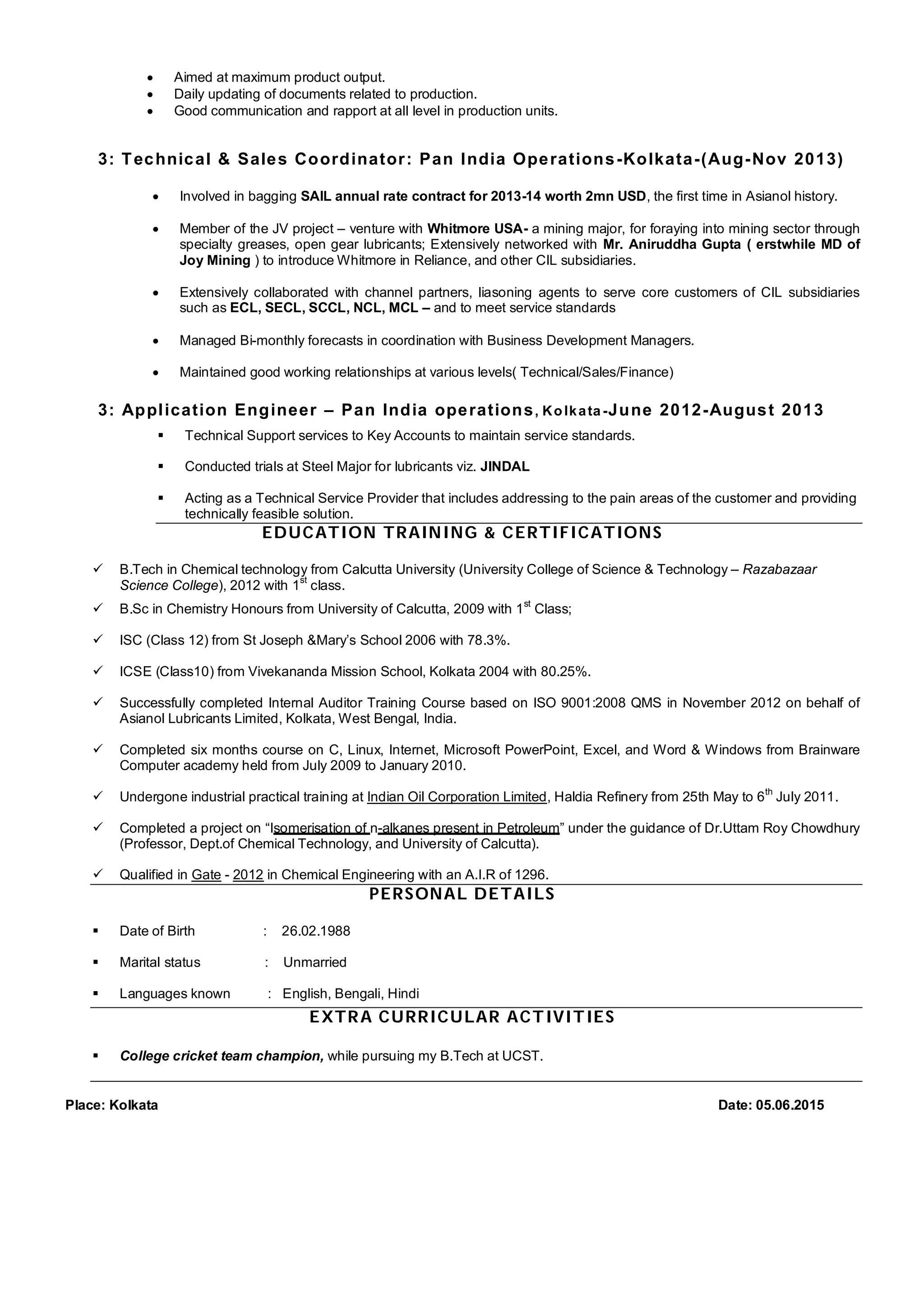 RESUME SOUMYADIP | PDF