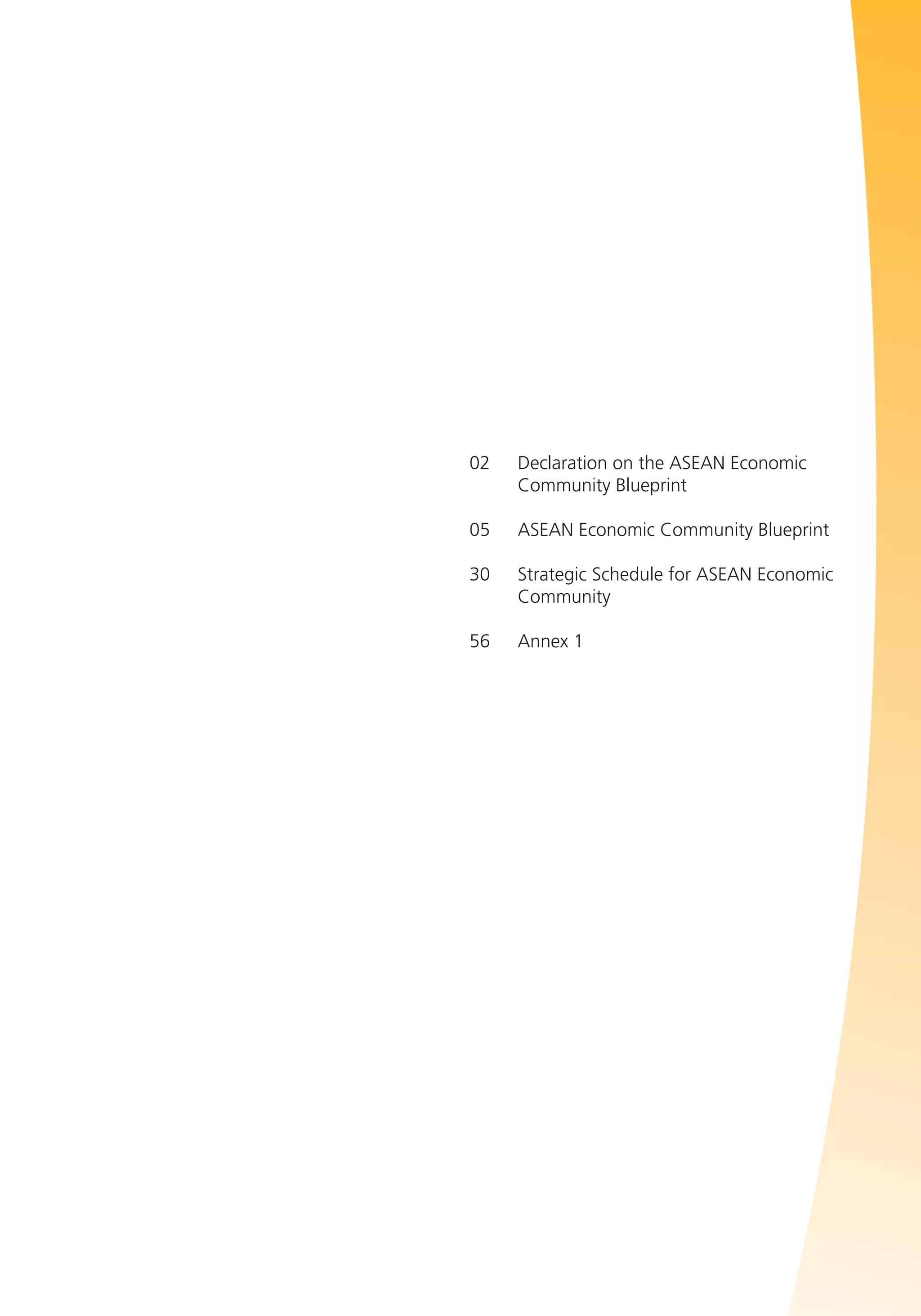 ASEAN Economic Community Blueprint | PDF