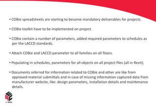 Aec digital solutions portfolio(COBie/Level 2 BIM) | PPTX