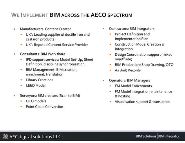 AEC Digital Solutions (Scan to BIM) | PPT