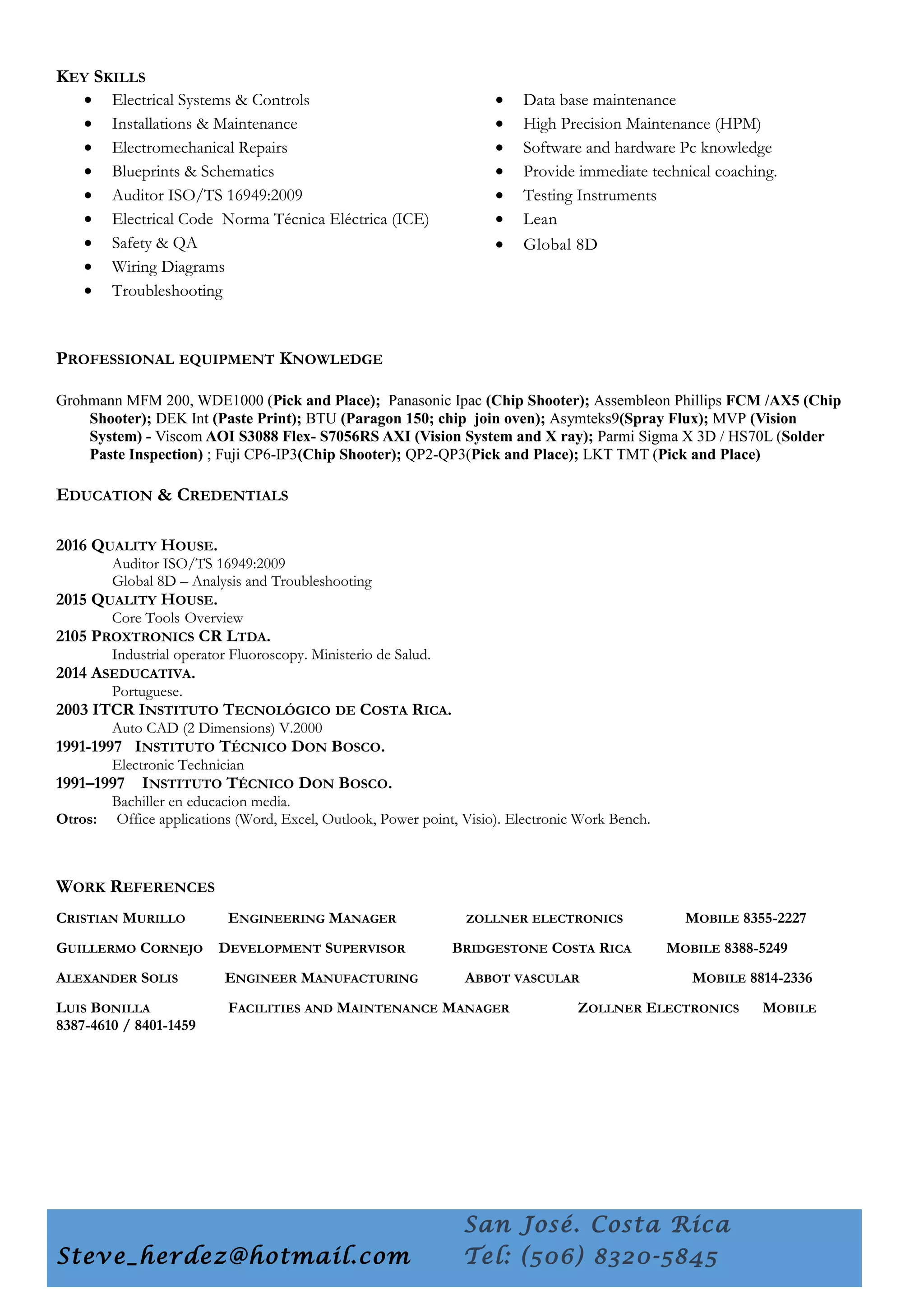 Profile cv_STEVE HERDEZ_eng rev6 | PDF