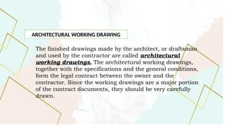aechitectural working drawing for tl.pptx
