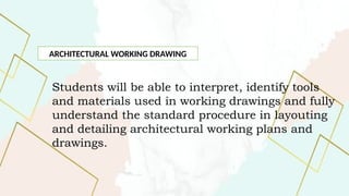 aechitectural working drawing for tl.pptx