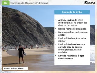relevo litoral portugues, formas de rele | PPTX