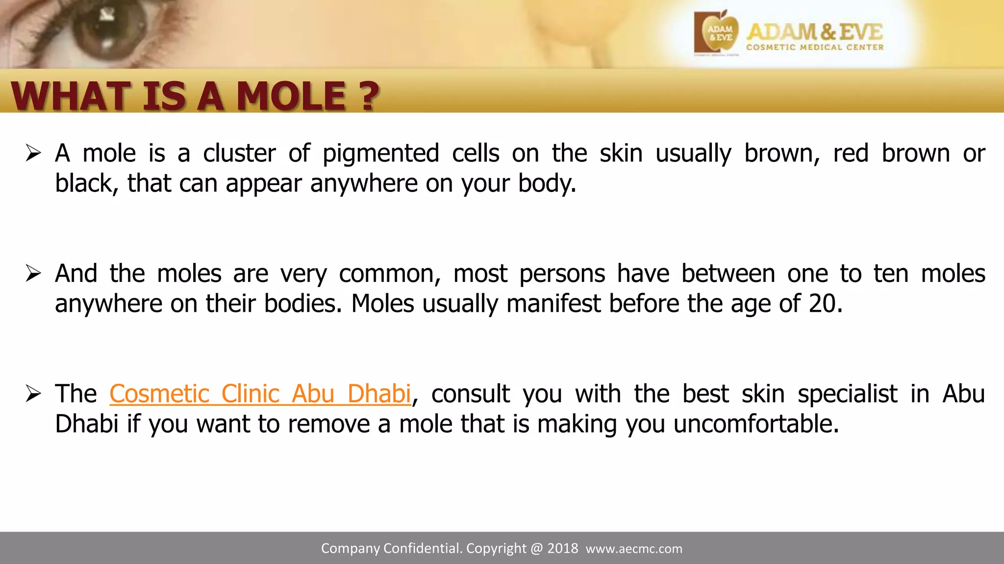 Safe mole removal in Abudhabi | PPTX
