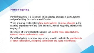 Farm planning and budgeting complete budgeting enterprise budgeting ...