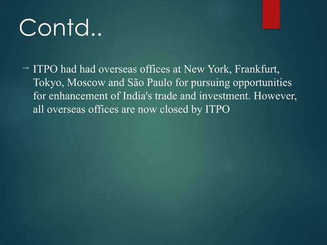 International trade promotion organisation | PPTX