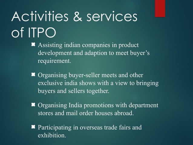 International trade promotion organisation | PPT