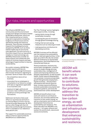 Aecom 2011 global sustainability report | PDF