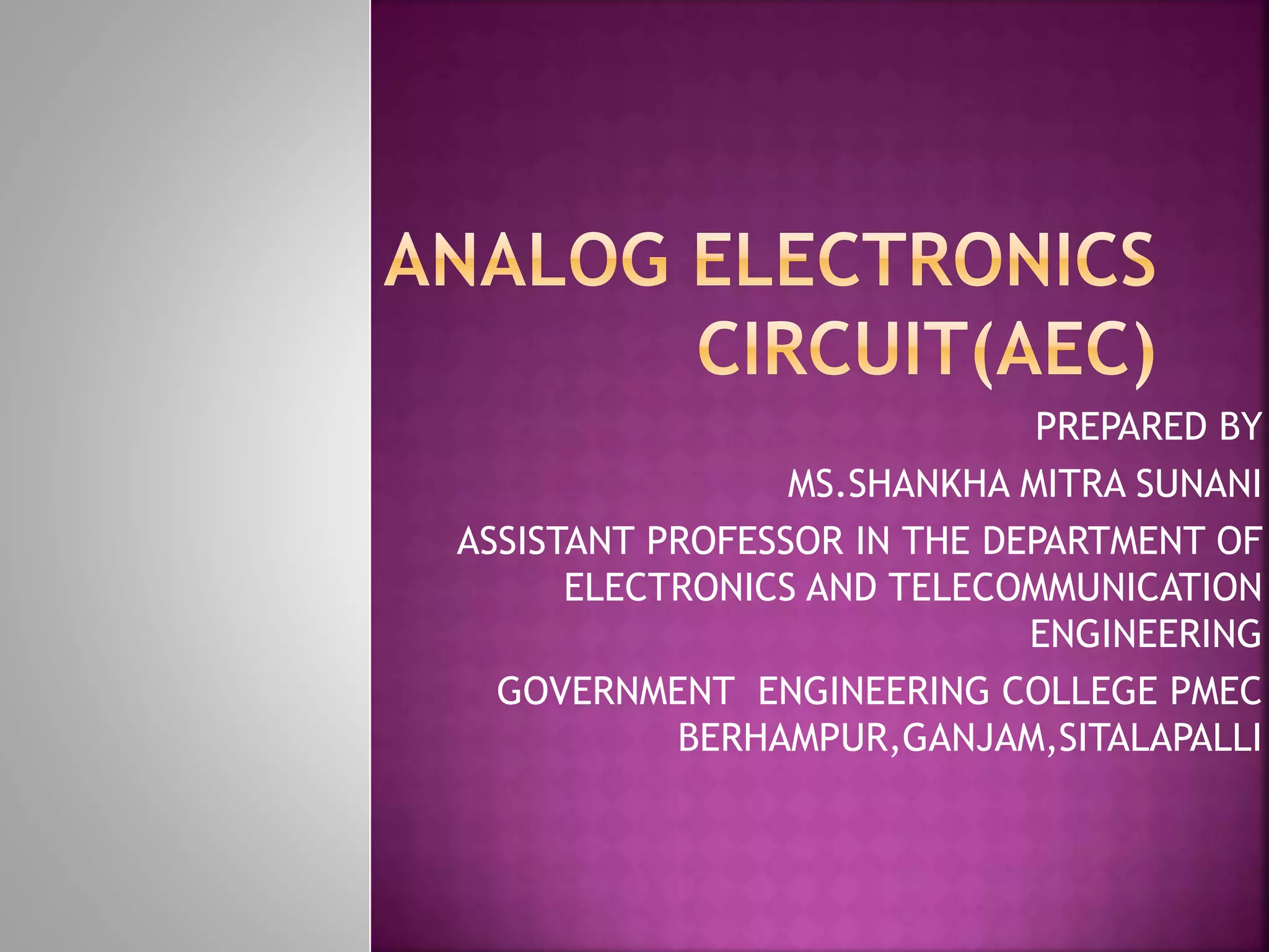 Aec ppt2 | PPT