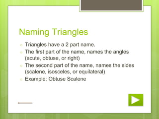 Triangle: An Interactive Presentation | PPTX