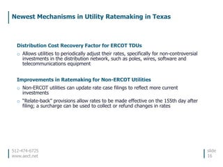 Electric Ratemaking in Texas | PPT