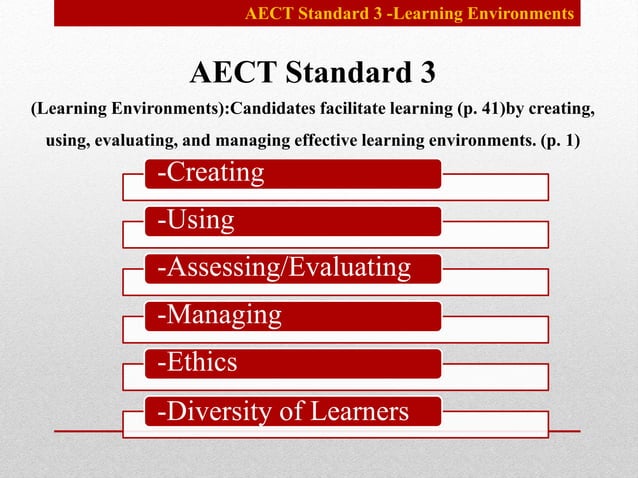 AECT standard 3 | PPT