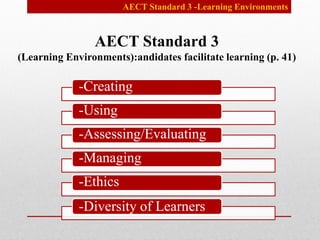 Aect standard 3 learning environments | PDF