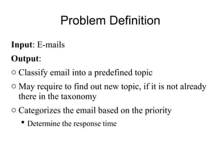 AEC updated automatic email classification | PPT