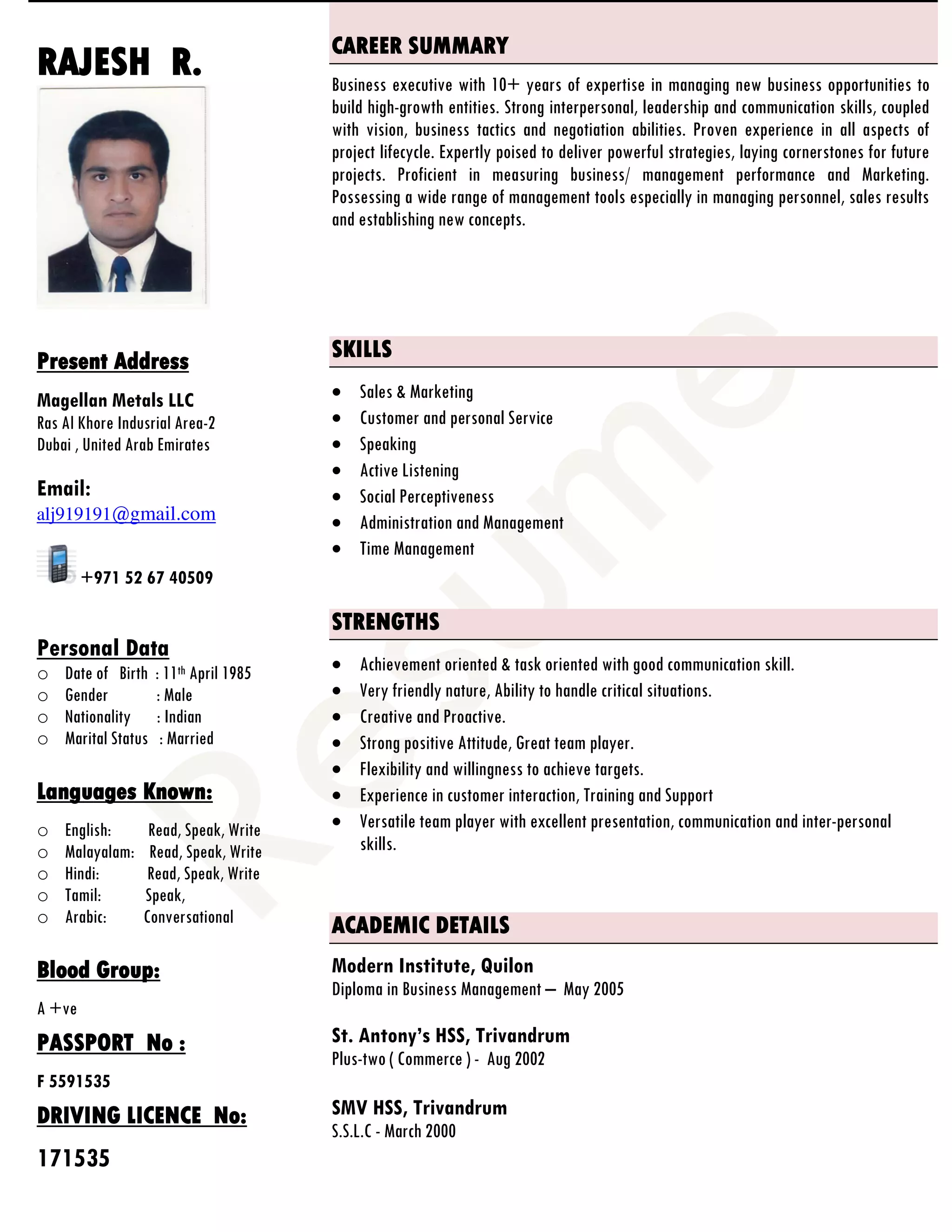 Rajesh - Updated Resume | PDF