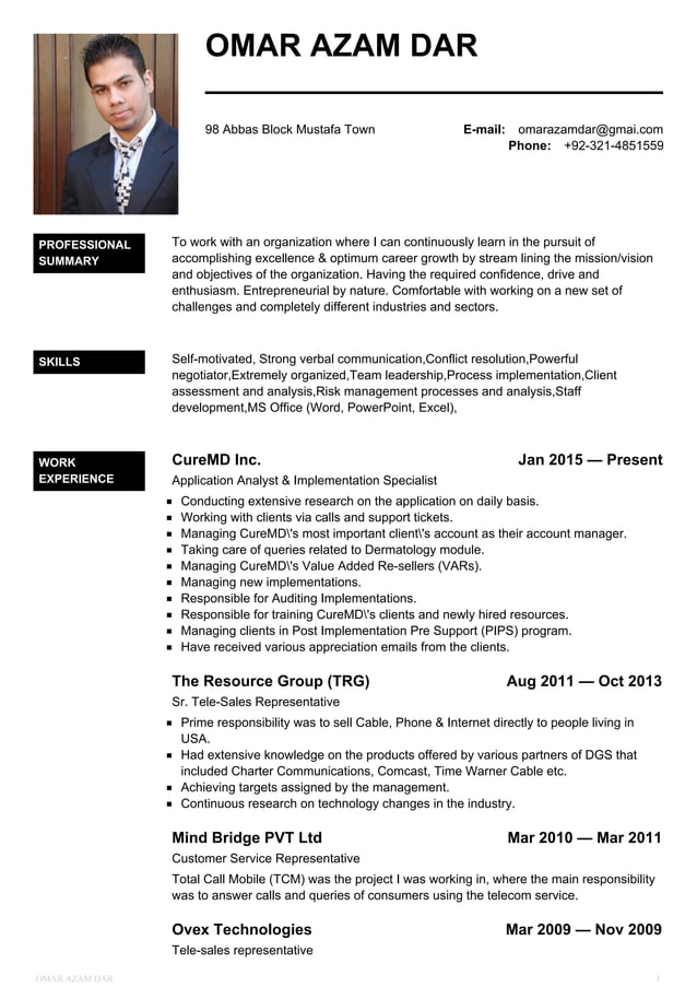 Omar Dar CV | PDF