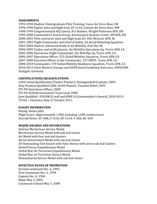 Theisen Military Bio | PDF